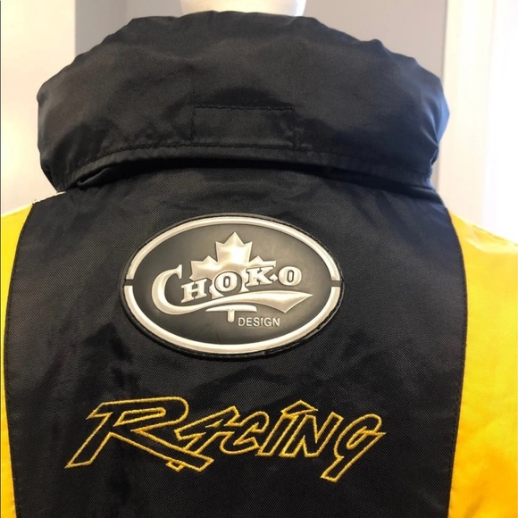 Choko | Jackets & Coats | Vintage Choko Racing Hot Rider Yellow ...